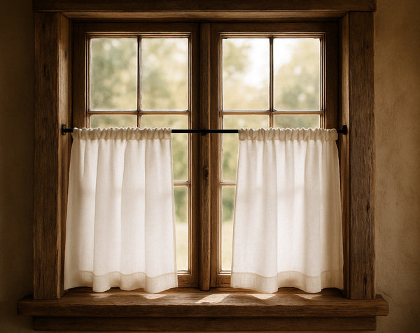 5 Ways To Decorate with Cafe Tier Curtains - Retro Barn Country Linens