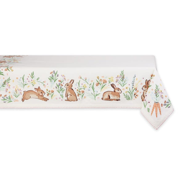 Spring Bunny Hop Tablecloth - Retro Barn Country Linens