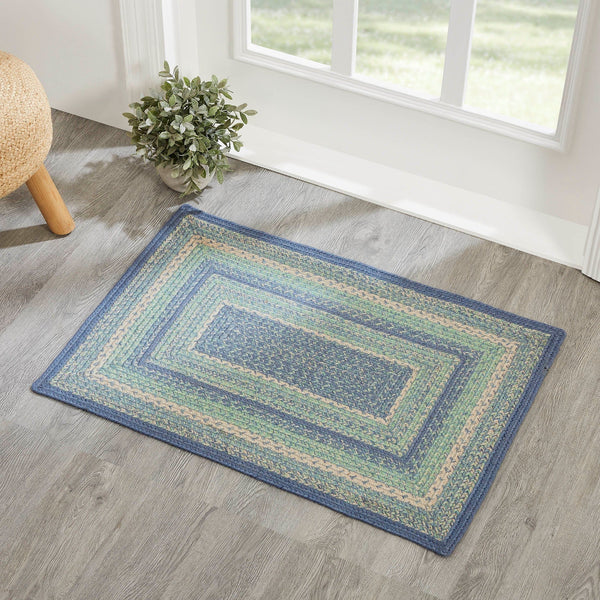 Jolie Jute Rectangle Braided Rug - Retro Barn Country Linens