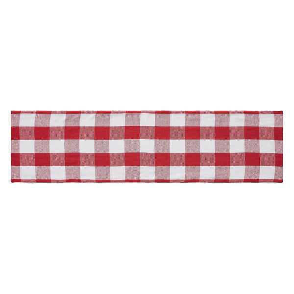 Annie Buffalo Red Check Table Runner - Retro Barn Country Linens