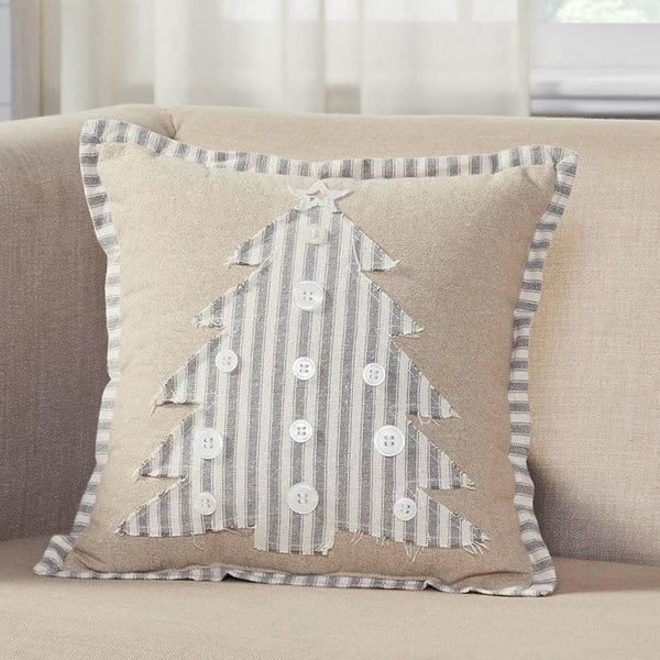 Grace Applique Tree Pillow - Retro Barn Country Linens