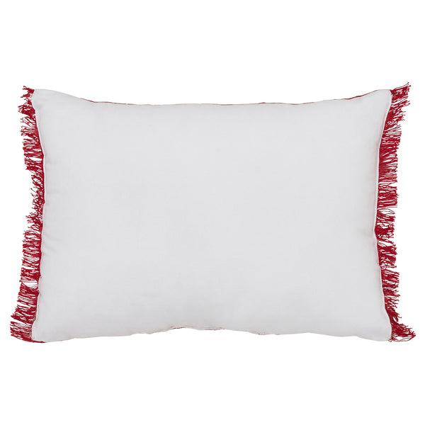 Joy to the World Fringed Pillow - Retro Barn Country Linens