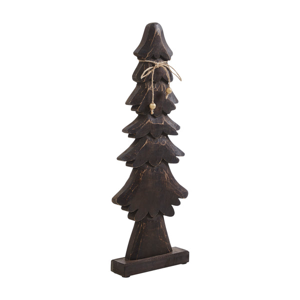 Tidings Timber Dark Wooden Tree - Retro Barn Country Linens