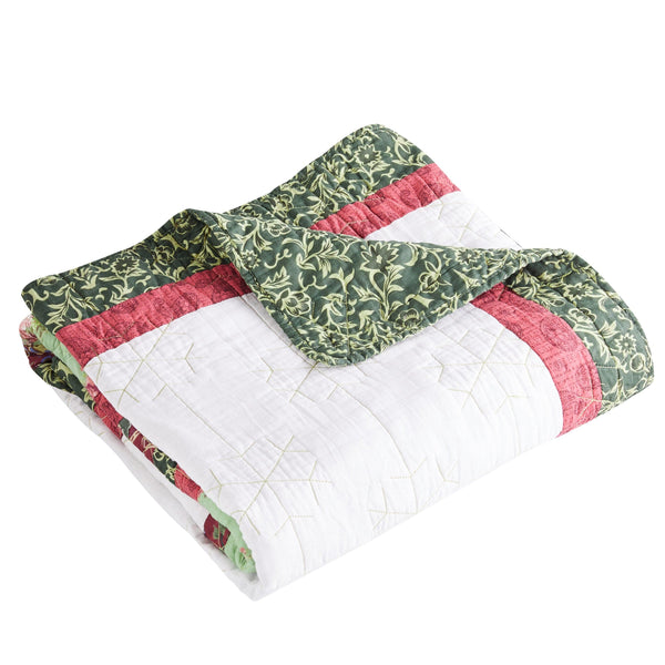 Christmas Tree Quilted Throw - Retro Barn Country Linens