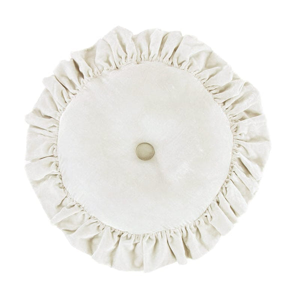 Stella Round Ruffled Pillow - Retro Barn Country Linens