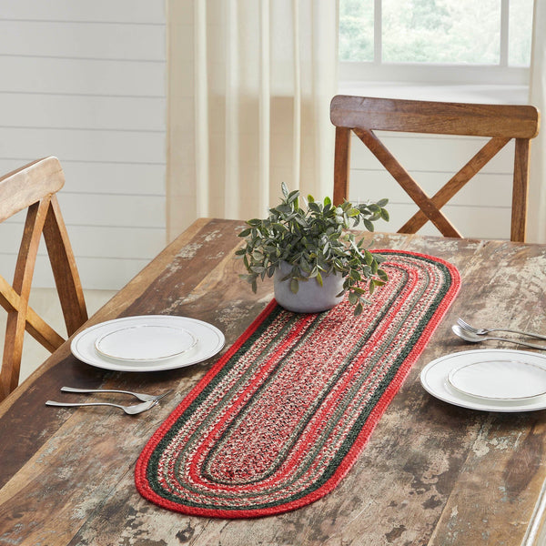 Forrester Braided Table Runner - Retro Barn Country Linens