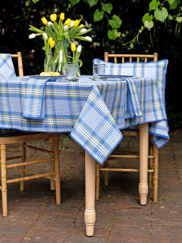 Provence Plaid Tablecloth - Retro Barn Country Linens