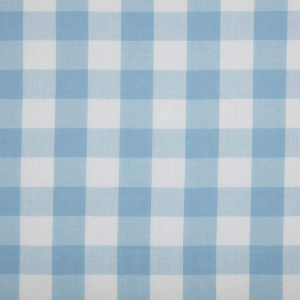 Annie Buffalo Check Door Panel - Blue - Retro Barn Country Linens