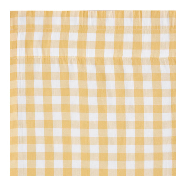 Annie Yellow Buffalo Check Swag - Retro Barn Country Linens