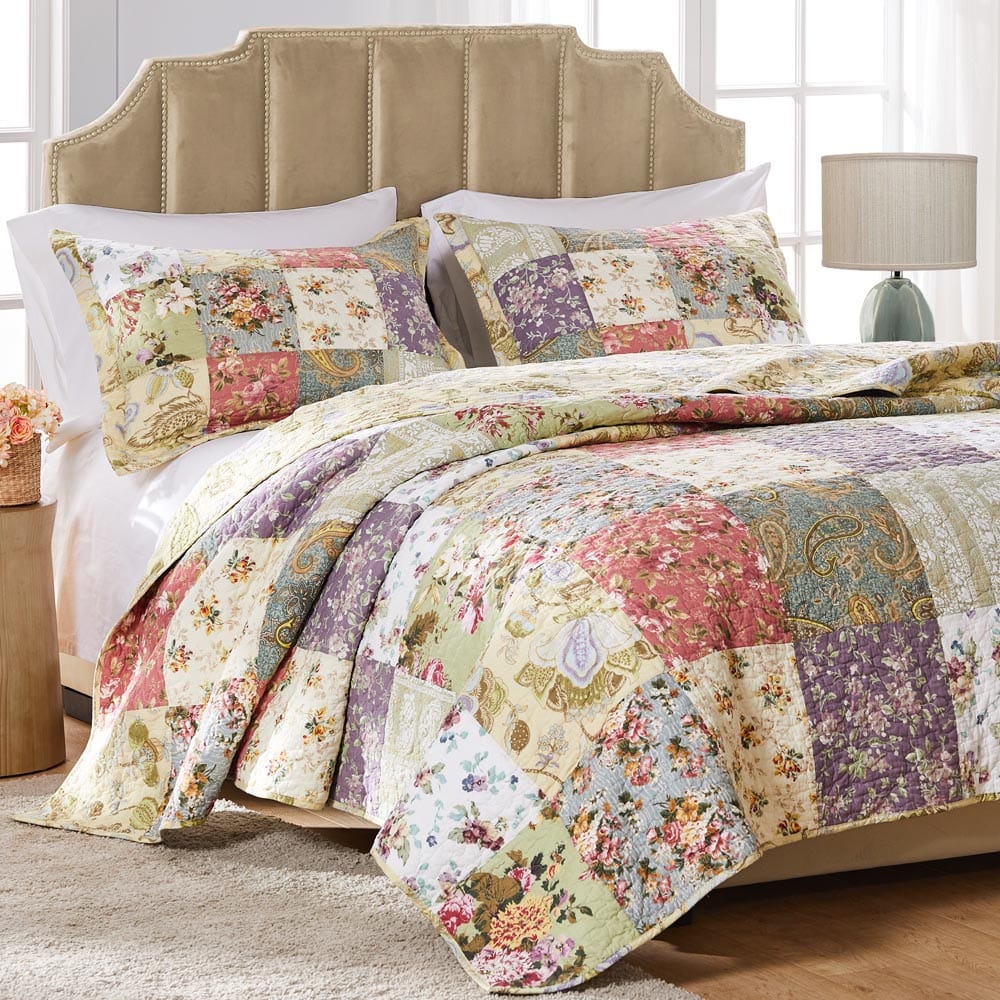 Blooming Prairie Quilt Set - Retro Barn Country Linens