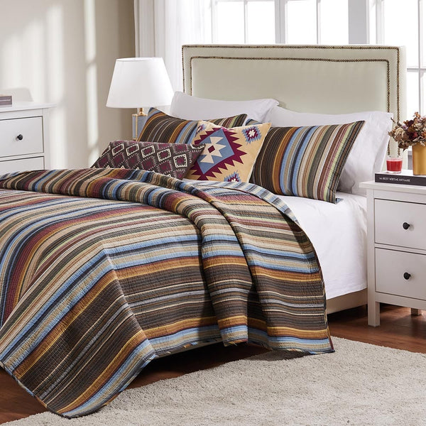 Durango Earth Quilt Set - Retro Barn Country Linens