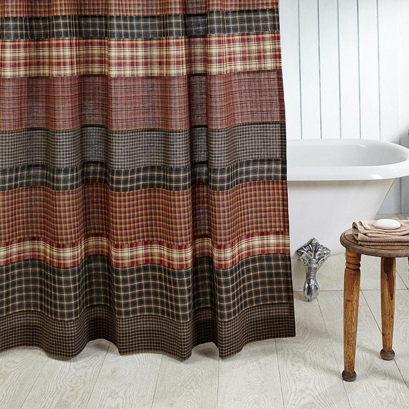 Country Shower Curtains - Western, Patchwork, Lodge - Retro Barn ...